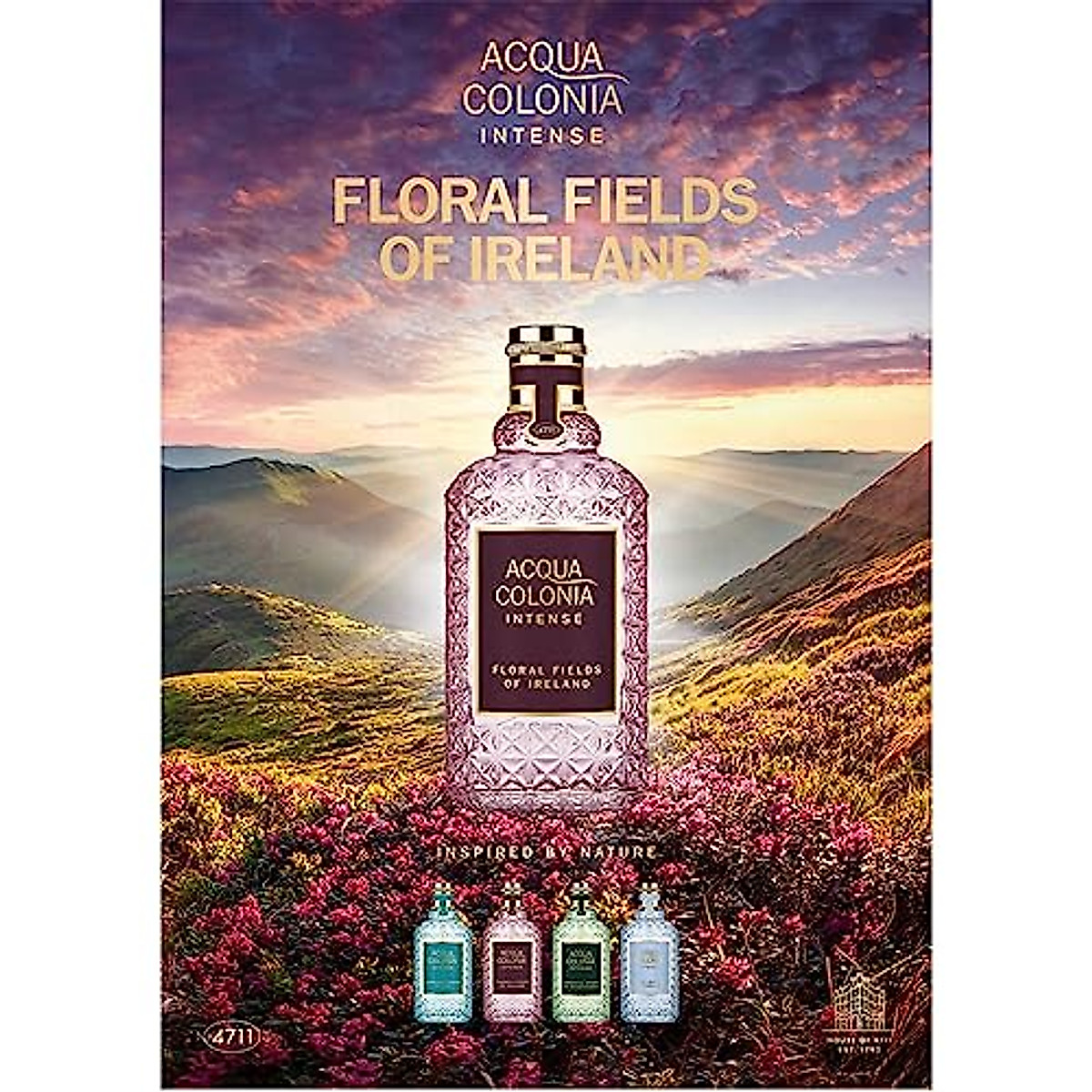 4711 Acqua Colonia Floral Fields of Ireland by Maurer & Wirtz Eau De Cologne Intense Spray (Unisex) 5.7 oz Women