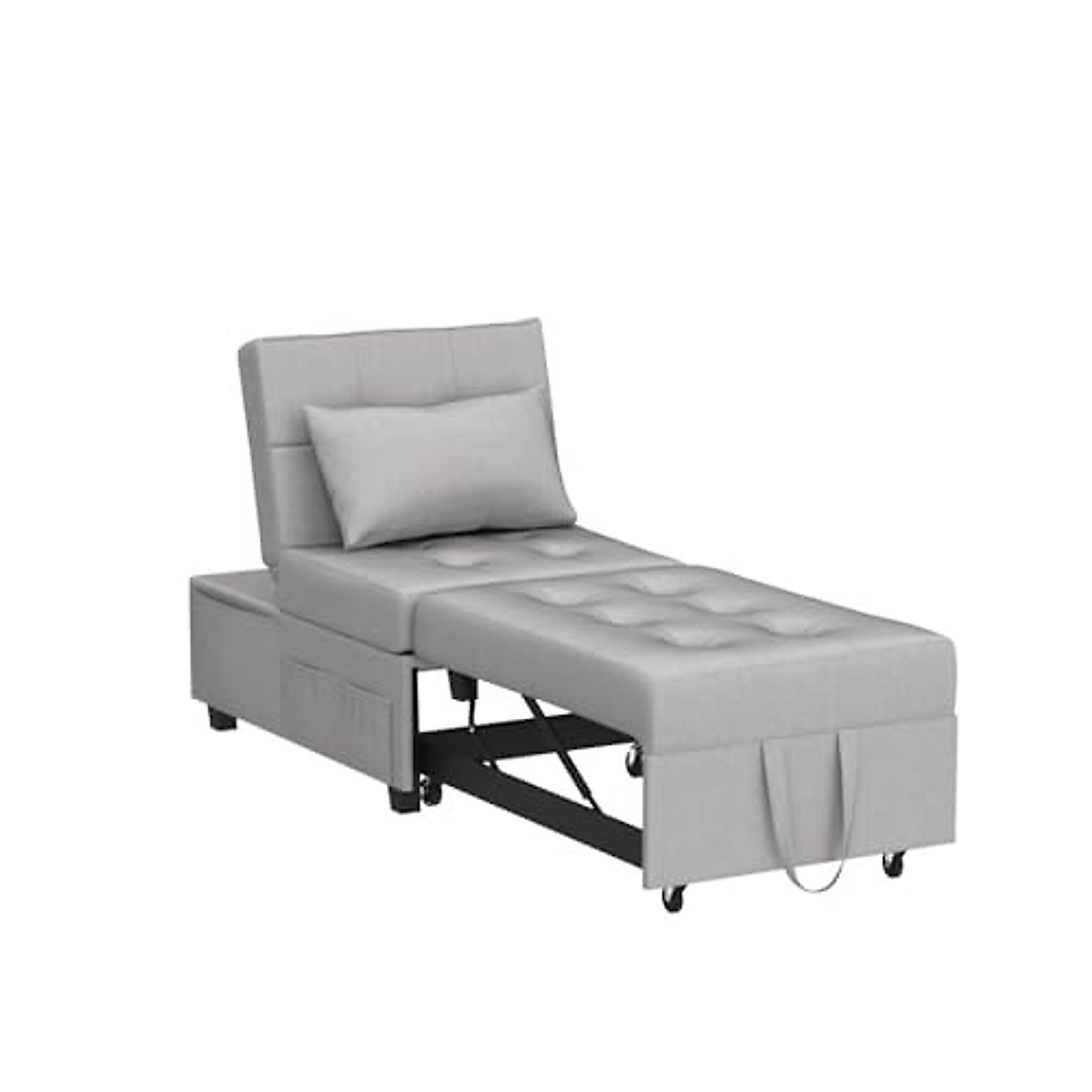 BINGTOO Sleeper Sofa Chair Bed 4 in 1 Convertible Chair Multi-Function Folding Ottoman Sleeper, Pull Out Sleeper Chair Bed- Modern Convertible Chair Bed Pull Out Sleeper Couch Bed for Living Room