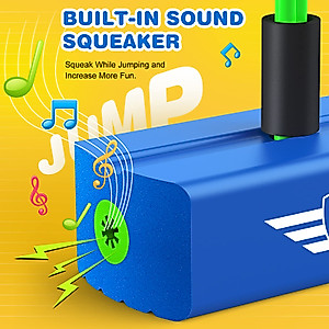 Toys for 3-12 Year Old Boys Girls, Foam Pogo Jumper for Kids Outdoor Toys Gifts for 3-12 Year Old Boys Pogo Stick for Kids Age 7 and Up Xmas Birthday Party Gifts Stocking Stuffers（Green Blue）