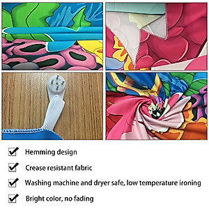 Cartoon Blue Sky and White Clouds Backdrop Wood Floor Backdrop 7x5ft Polyester Kids Birthday Party Boy Baby Shower Photo Background Dessert Table Banner Photo Studio Photography Props YL027