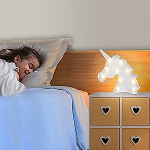 ArtCreativity Unicorn LED Light Box, 1PC, Cute Unicorn Lamp for Kids with Warm LEDs, Night Light for Girls and Boys, Decoration for Bedroom, Living Room, and Playroom, Great Gift Idea