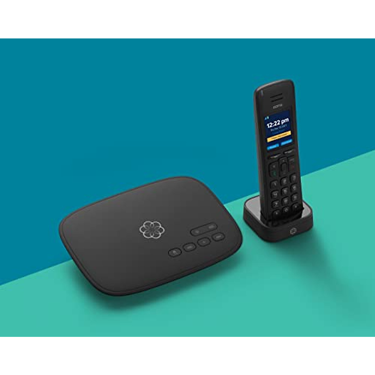 Ooma HD3 Handset cordless phone with picture caller-ID and HD voice quality, Works only with Ooma Telo VoIP free Internet home phone service.