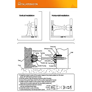 Door Stopper, Magnetic Door Catch,Magnetic Door Stop, 3M Double-Sided Adhesive Tape，Stainless Steel, No Drilling, Screws for Stronger Mount, Hold Your Door Open, for Wide Doors