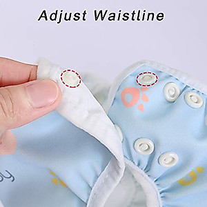 Pink Swim Diapers, Mambobaby Adjustable Stylish Fits Diapers, Waterproof, Reusable for Baby & Newborn Gift 0-24 Months/33 lbs