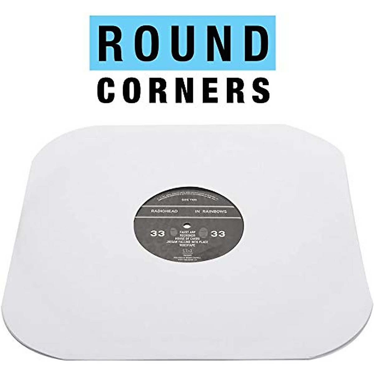 BIG FUDGE Vinyl Record Sleeves Bundle - 50x Record Outer Sleeves Plus 50x Record Inner Sleeves - Crystal Clear Album Sleeves and Rounded Acid Free LP Sleeves for 12" Records