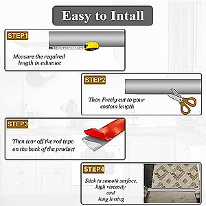 Floor Transition Strip Self Adhesive Floor Vinyl Floor Edge Trim Laminate Floor Gap Covering Joining Strip