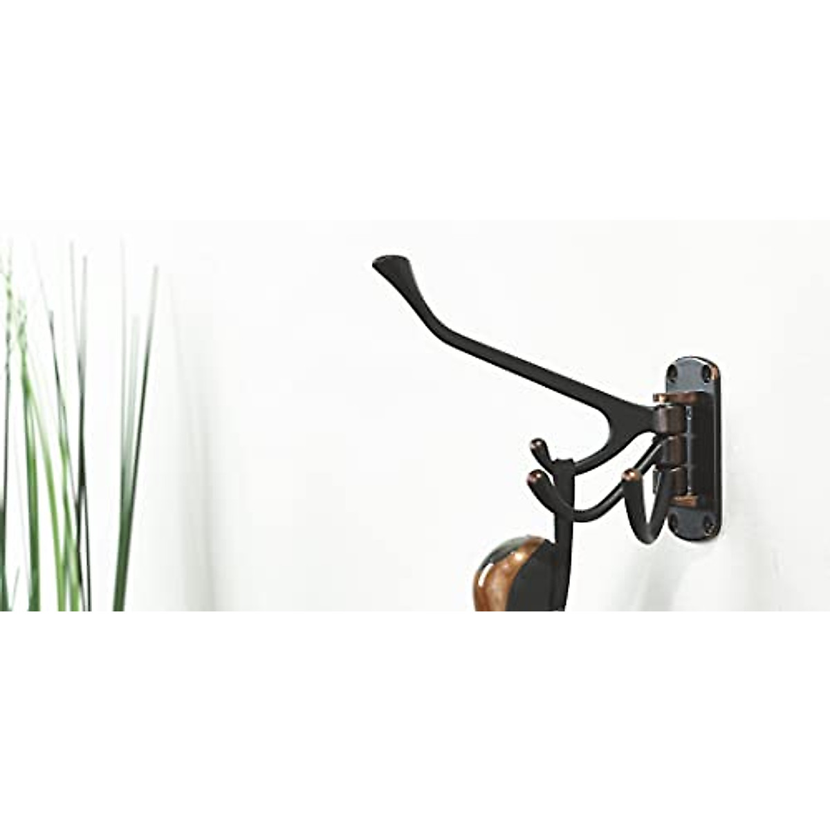 Richelieu Hardware 76464BAG Nystrom Triple Utility Swivel Hook, Brushed Oil-Rubbed Bronze