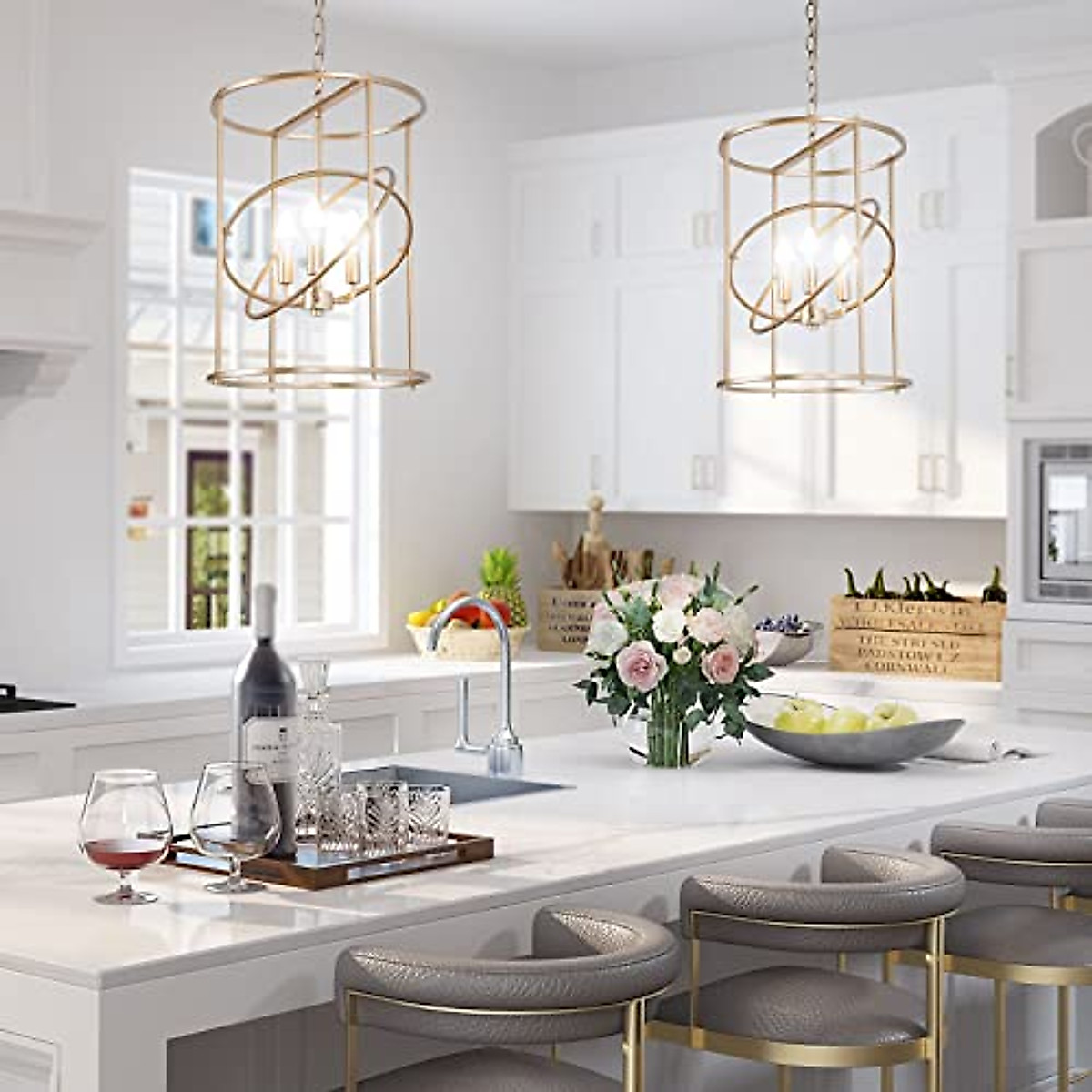 MAXvolador E12 LED Candelabra Light Bulbs 40W Equivalent, Daylight White 5000K 4W Chandelier Light Bulbs, Type B Bulb B11 Candle Bulbs Base Bulb 400 Lumens, Non-Dimmable, Pack of 6