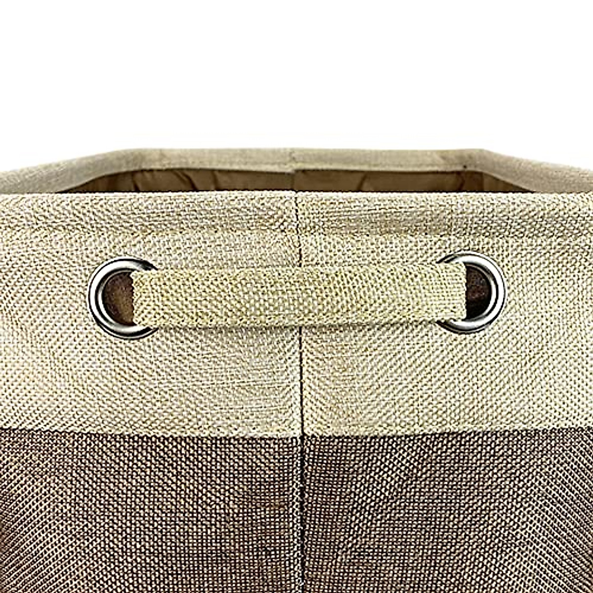 MALIHONG Personalized Foldable Storage Basket with Cute Dog Australian Shepherd Collapsible Sturdy Fabric Pet Toys Storage Bin Cube with Handles for Organizing Shelf Home Closet, Brown and White