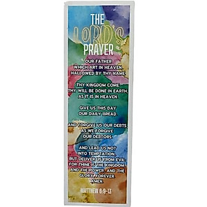 The Lord's Prayer Bookmarks Religious Bookmarks Church Supplies Inspirational Gifts Vacation Bible School (50 Count)