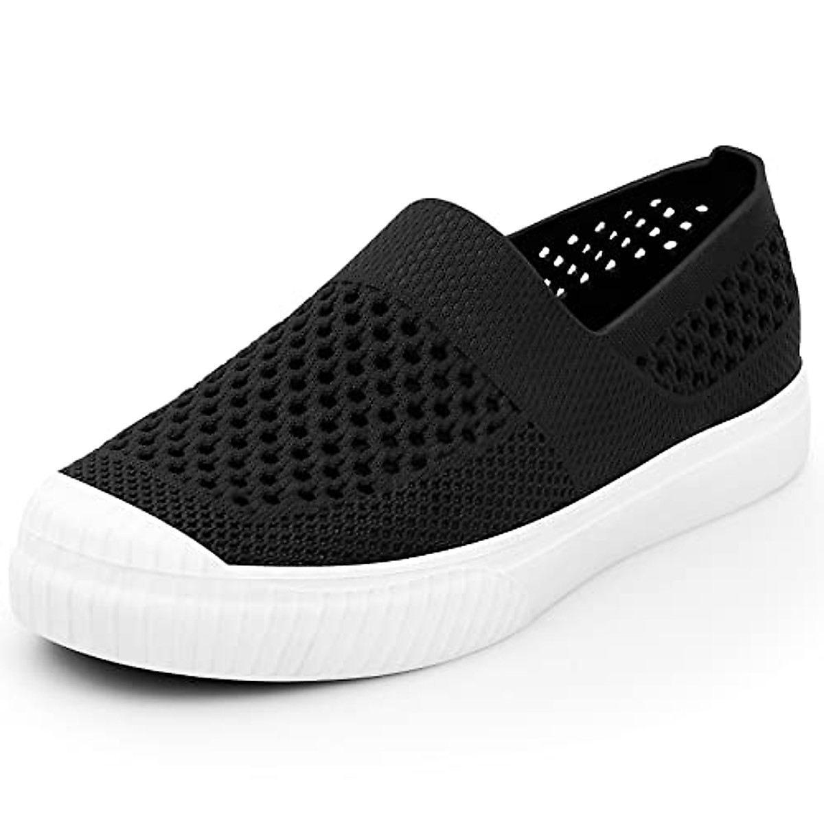 Harvest Land Womens Garden Clogs Shoes Quick Drying Breathable Water Shoes Slip-On Summer Outdoor Beach Sand Sandals Black Size 8