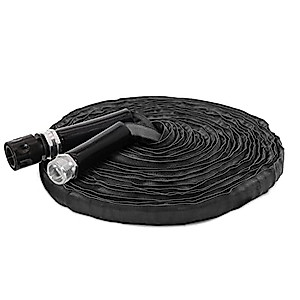 GUKOK Non-Expanding Garden Hose, Lightweight, Ultra Flexible, Durable, Kink-Free Garden Hose, RV, Marine and Camper Hose, 50-Feet x 5/8-Inch