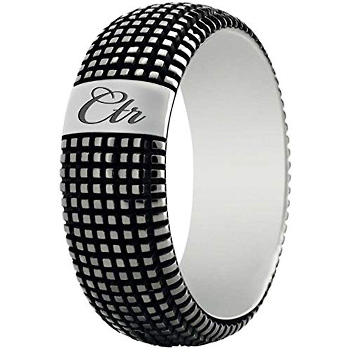 J163 Size 6 Impression Black Stainless Steel Ring Mormon One Moment In Time LDS CTR