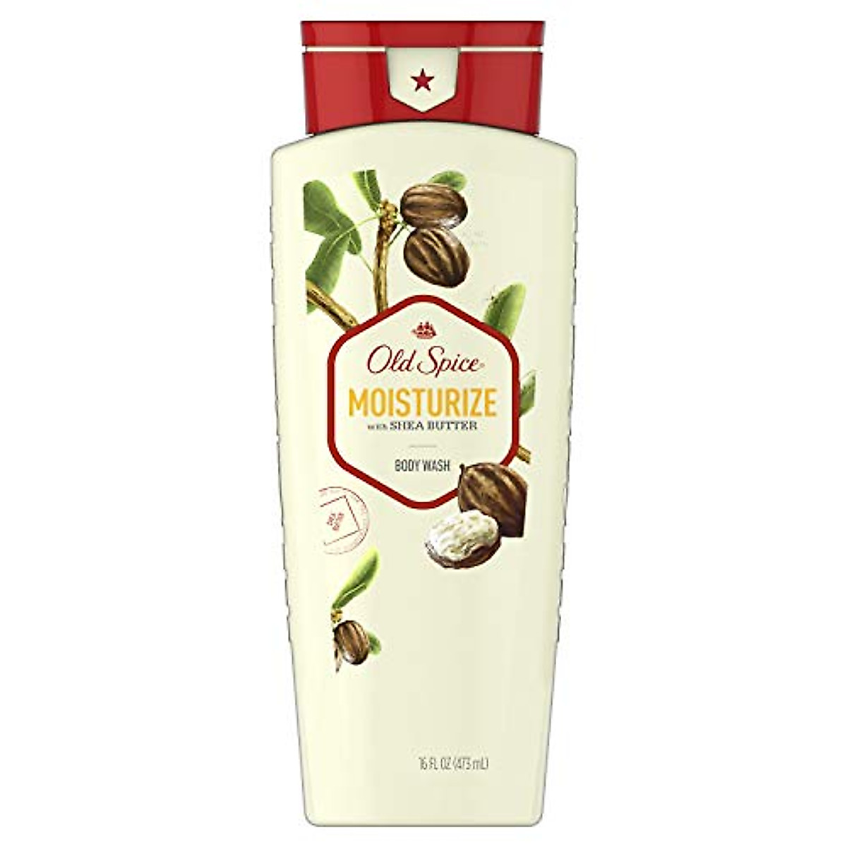 Old Spice, Mens Body Wash Moisturize With Shea Butter, 16 Fl Oz