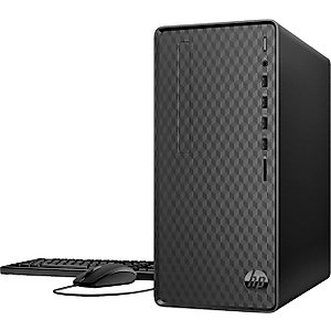 HP M01 Desktop PC - AMD Ryzen 5 4600G 3.7GHz 12GB RAM 1TB SSD WiFi Windows 10 (Renewed)