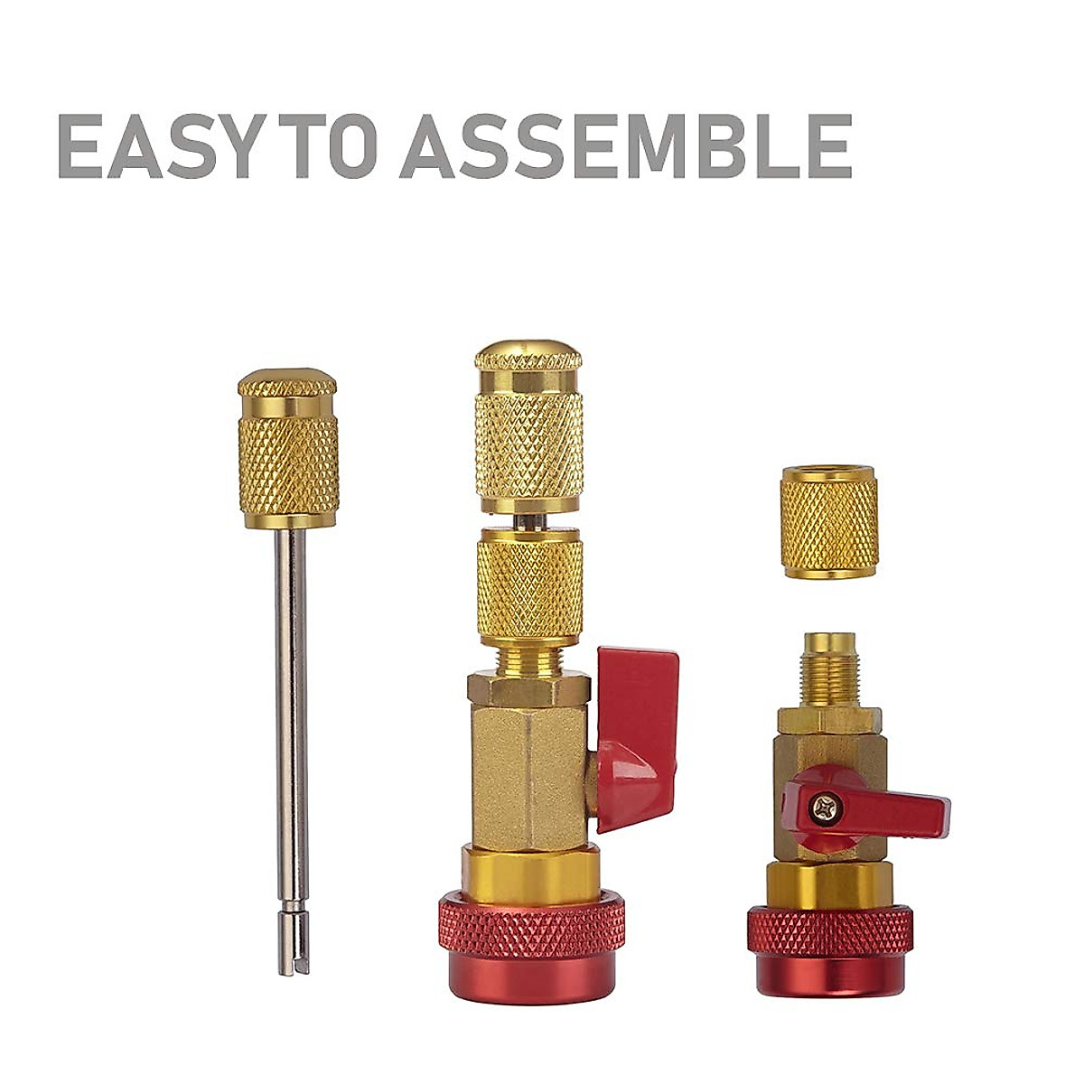 Lichamp Automotive AC R134A R1234YF Valve Core Remover and Installer Tool Set, for Standard and JRA Valve Core Couplers