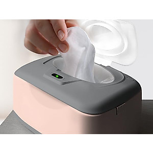 Baby Wet Wipes Warmer, Dispenser, Holder and Case - Easy Press On/Off Switch, Only Available at Amazon
