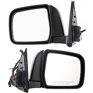 Kool Vue Mirror Set of 2 Compatible with 1997-1999 Toyota 4Runner Driver and Passenger Side Manual Folding, Paintable, Power Glass