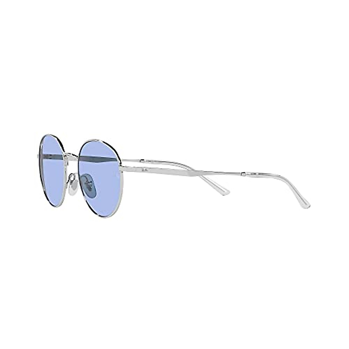 Ray-Ban RB3681 Round Sunglasses, Silver/Blue, 50 mm