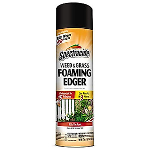 Spectracide Weed And Grass Foaming Edger 17 Ounces, Aerosol, For Edging Along Yards - pack of 12