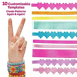 Just My Style Fashion Punch Style & Stitch Loom, Friendship Bracelet Kit, Jewelry Making Activity, Great for Birthday Parties, Sleepovers & Travel, Arts & Crafts for Kids Ages 6, 7, 8, 9