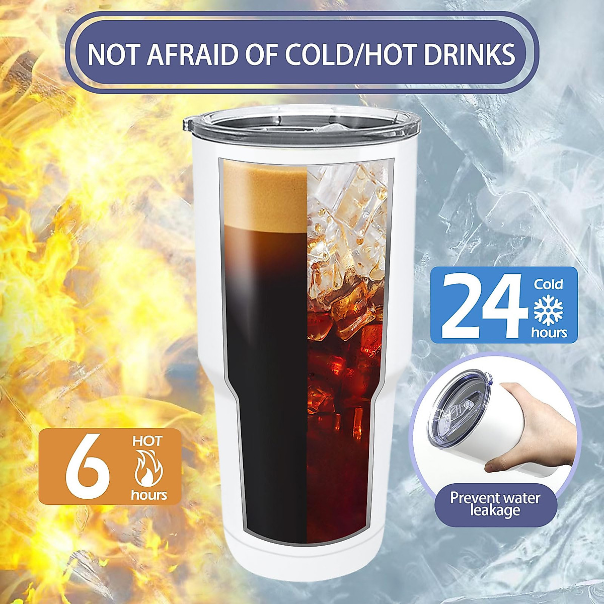 YOUKE OLA 10 Pack Sublimation Tumbler Blank Bulk Stainless Steel Double Wall Vacuum Insulated Coffee Travel Tumbler Car Cups with Shrink Wrap & Straws, White 30oz