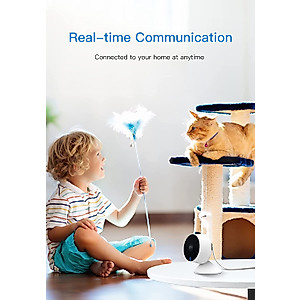 LAXIHUB M1 Security Baby Monitor (2-Pack) with Camera and Audio, 1080P Full HD, Motion & Sound Detection, Night Vision, 2.4G WiFi Camera Compatible with Alexa and Google Assistant…