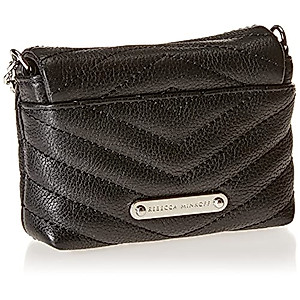 Rebecca Minkoff womens Edie Quilted Micro Xbody crossbody, Black, One Size US