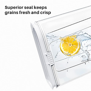 Ducoak Cereal Containers Storage Set Airtight Food Storage Containers with Lids Flip-Top 2PCK Plastic Cereal Storage Containers Cereal Organizer Dispenser for Pantry Kitchen(135.3oz/4L)