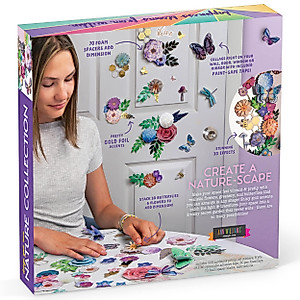 Craft-tastic — Design Your Own Nature Collection – DIY Collage Arts & Crafts Kit – Personalize Your Wall, Mirror, Window, Or Door with Dimensional Flowers, Butterflies, and More — for Ages 10+