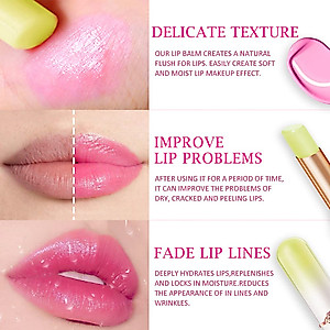 BINGBRUSH 2 Pcs Avocado Green Color Changing Lipstick Queen,PH Mood Long Lasting Labiales Lip Gloss Lip Balm Tinted Magic Lip Stain Makeup Moisturize Lipstick Set for Women