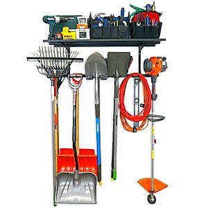 StoreYourBoard Tool Max Garage Storage Rack Shelf, Adjustable Wall Mount Organizer, Heavy Duty Holds 300 lbs