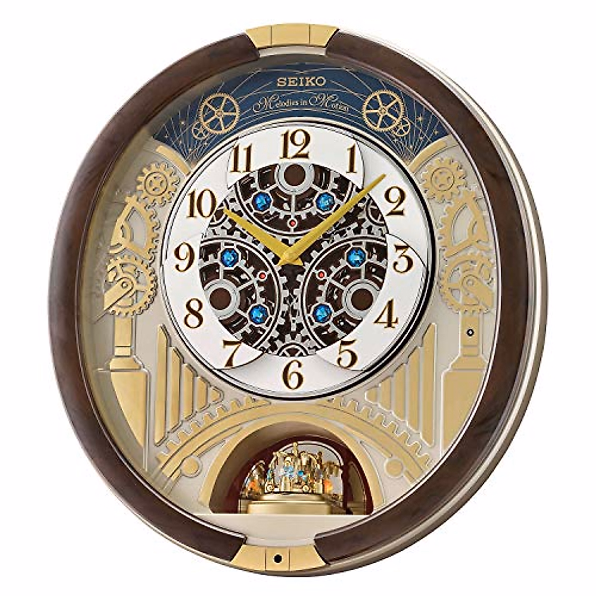 SEIKO Melodies in Motion QXM386BRHZ Clock, 17 1/2 x 16 x 3 3/4, Multi