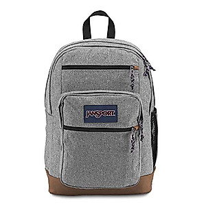 JanSport Backpack, with 15-inch Laptop Sleeve, Grey Letterman - Large Computer Bag Rucksack with 2 Compartments, Ergonomic Straps - Bag for Men, Women