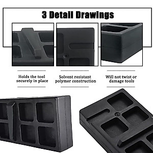 Generic Reinforced Plastics Black Repair Smithing Tool Part Support, AUIOS-154