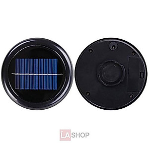 30 LED Lighting 8ft/9ft 6-Rib Wooden Patio Umbrella Solar Panel String Lights Cool White w/Shape Ribs Square for Outdoor Décor Home Garden Café