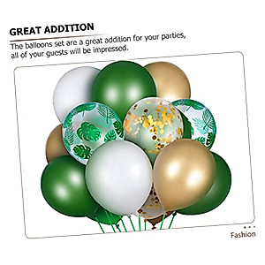 Abaodam 1 Set balloon suit happy birthday ballons green garland decor latex balloons birthday balloon platinum Balloon for Party emulsion Latex Balloon Kit banquet