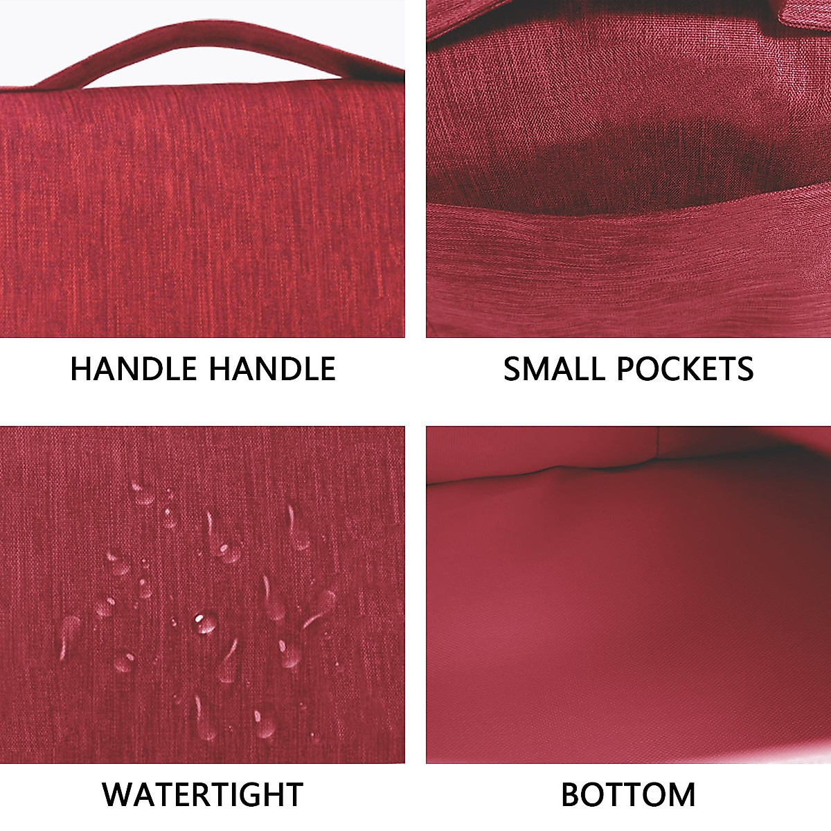 YUNZSXJY Hanging Toiletry Bag Large Capacity Hanging Toiletry Bag for Women and Men Waterproof Travel Cosmetic Bag with Sturdy Hook (Red)