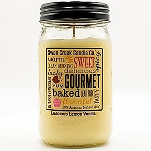 Luscious Lemon Vanilla 24 oz. Swan Creek Kitchen Pantry Jar Candle