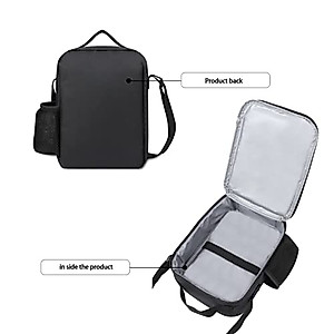 feprena Music Lunch Bags for Women,Musical Notes Instrument Violin Cello,Leakproof Insulated Lunch Box,Reusable Zipper Cooler Tote Bag for Work,Picnic,Camping,Purple Red