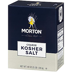 Morton Coarse Kosher Salt, 3 lbs. (pack of 2)