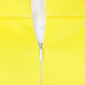 FOGHORN Women Girls Cheerleader Costume Halloween Sports School Fancy Yellow Cheerleading Uniform Outfit(XS)