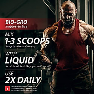 iSatori Bio-GRO Protein Synthesis Amplifier - Build Lean Muscle, Speed Recovery and Increase Strength - Bio-Active Proline-Rich Peptides Post Workout Muscle Builder - Unflavored (60 Servings)