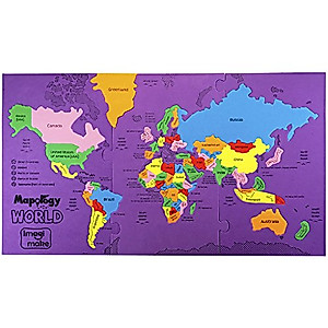 Imagimake Mapology World Map Puzzle | Educational Toys for Kids 5-7 | Puzzles for Kids Ages 4-8 | Map of The World | 6 Year Old Boy Gifts & Girl Gifts
