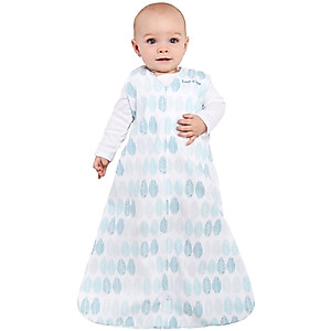 Halo SleepSack, 100% Cotton, Fossil, Aqua, Xlarge