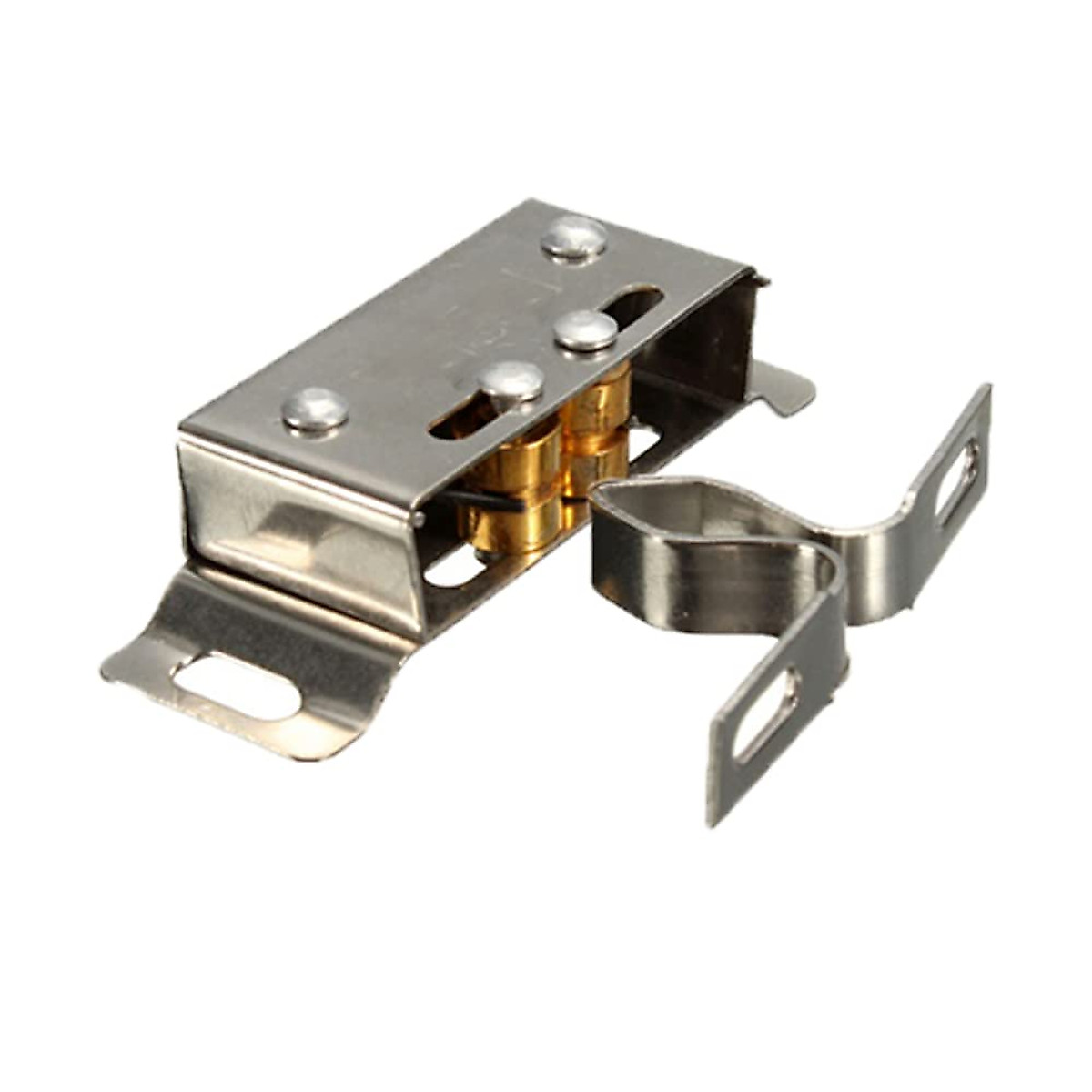 Stainless Steel Double Roller Catch,Suck Touchs Beads Kitchen Cupboard Cabinet Latch Hardware Roller Cabinet Door Catch 20 Pair