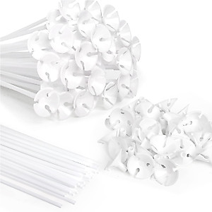 PP OPOUNT 35 Pieces Balloon Sticks, 12.6 inches Plastic Balloons Sticks, Balloon Holders for Anniversary, Wedding, Birthday, Party Decoration, Balloon Sticks with Base (Upgraded Version)