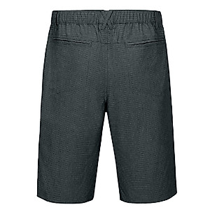 Little Donkey Andy 12 Inch Inseam Golf Shorts for Men Bermuda Quick Dry Elastic Waist Shorts for Hiking Travel Casual Black 2XL