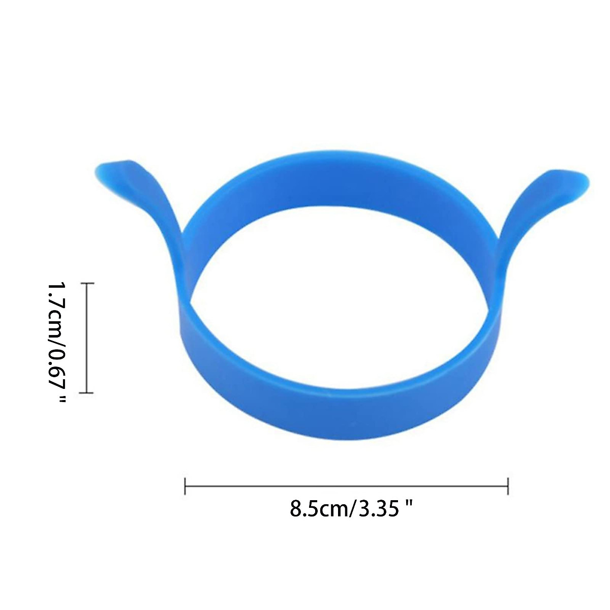 Yuly Nonstick Food Grade Silicone Egg Maker Pancake Rings Dishwasher Safe Gift For Cooking Lover Durable Silicone Egg Mold, orange