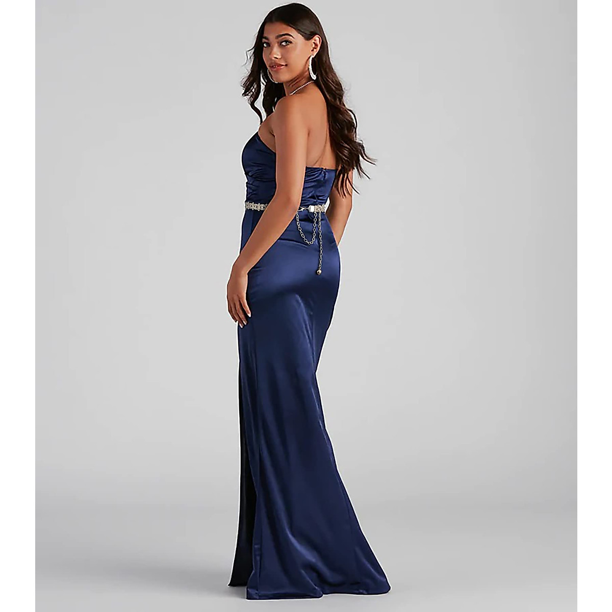 Rhinestone Belt Sliver Sparkly Crystal Dimonad Belt for Women Dresses Wedding Dress Bridal Belt Sliver Loop